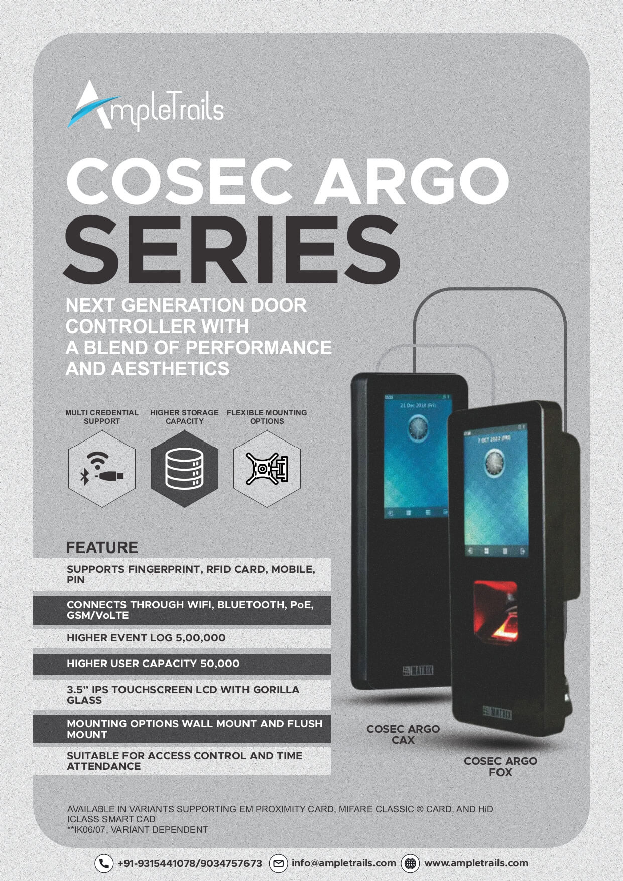 Matrix COSEC ARGO FACEE - NO contact Accurate Fast